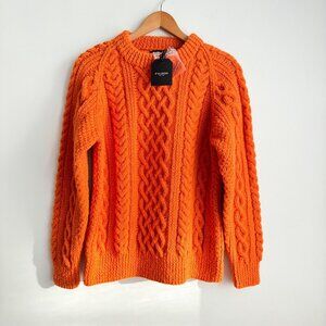 Filson | Sweaters | Filson Wool Chunky Cable Knit Fisherman Orange ...